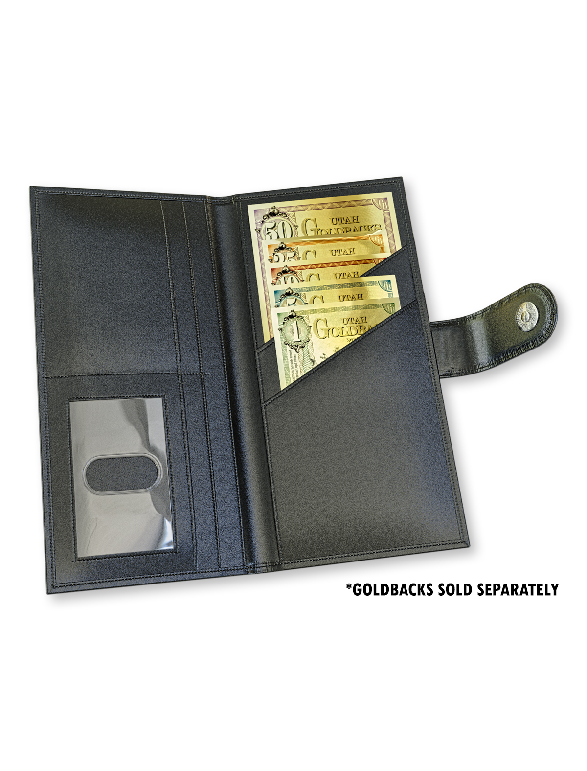 Black Goldback Wallet - Peach State Metals